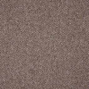 Timzo, Metrážový koberec Rubin 2117 brown, na míru, šíře 4m, hnědá, ab (mřížka), chodba / předsíň