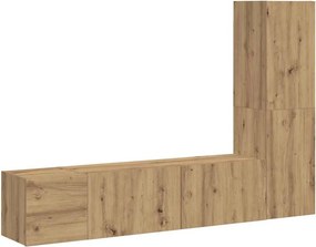 Nástěnné TV skříňky 3 ks dub artisan kompozitní 3328962