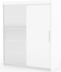 ADRK Furniture Posuvná skříň se zrcadlem ESTI 180 SW-ESI-180-W
