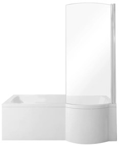 Besco Inspiro akrylátová vana s vanovou zástěnou Délka vany: 160cm, Orientace: Pravá
