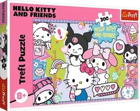 TREFL Puzzle Hello Kitty: Bláznivé trio / 300 dílků / 60 x 40 cm