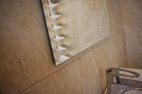 Amirro Zrcadlo na zeď dveře chodbu do pokoje ložnice koupelny předsíně nalepovací závěsné OBSIDIAN - 45 x 65 cm s fazetou 20 mm 712-772