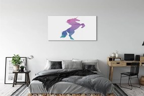 akrylový obraz malované jednorožec 125x50 cm