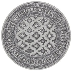 Nouristan - Hanse Home koberce Kruhový koberec Mirkan 104111 Stone-Grey - 160x160 (průměr) kruh cm