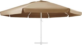 Náhradní potah na zahradní slunečník taupe 610 cm 312549