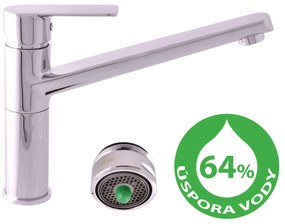 Slezák Rav Vltava Eco dřezová baterie stojánková 3/8 spořící chrom VTE404.0