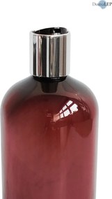 Dávkovač na mýdlo 500 ml hnědý s černo-stříbrným DISC TOP BELA