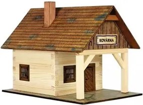 Walachia Dřevěná slepovací stavebnice Kovárna / od 8 let / 86 dílů / O