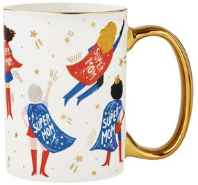 Rifle Paper Co. Porcelánový hrnek Super Mom 470 ml, multi barva, porcelán