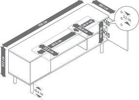 Tchibo - Nízká skříňka v travertinovém vzhledu