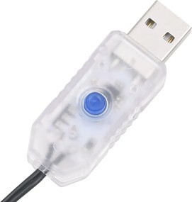 Umělý úzký vánoční stromek s 300 LED 210 cm 3315781