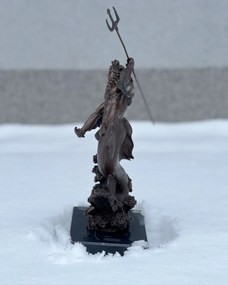 Bronzová socha soška - Poseidon