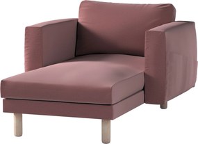 Potah na IKEA Norsborg šezlong s loketními opěrkami barva fialová látka sametová
