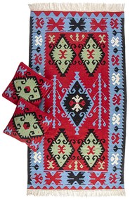 Vlněný Kilim "Kotel"