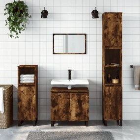 vidaXL Koupelnová skříňka 30x30x190 cm kompozitní dřevo [831541] Barva: bílá s vysokým leskem