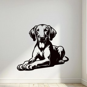 dřevo života Dřevěná dekorace psa Vizsla Zvolte rozměr (cm): 80x72, Zvolte barvu dekoru: Černá