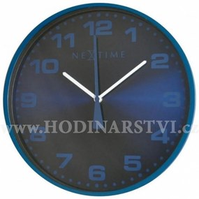 Hodiny NEXTIME 3053bl 35cm Dash blue