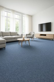 Tapibel, Metrážový koberec Cobalt SDN 64061 - AB světle modrý, zátěžový, na míru, šíře 4m, modrá, ab (mřížka), chodba / předsíň