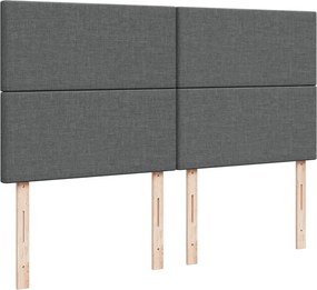 Box spring postel s matrací tmavě šedá 180x200 cm textil 3291741