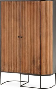 Komoda z mangového dřeva v přírodní barvě 100x165x40 cm Curve – MOME
