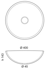 Sapho Sapho, MURANO ROSSO IMPERO skleněné umyvadlo na desku, průměr 40cm, červené, AL5318-63