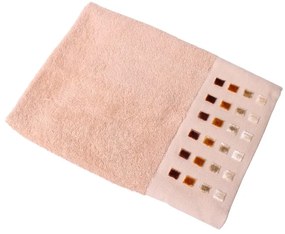 Faro Bavlněný ručník Bambu Kostka 50x90 cm hnědý