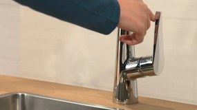 Hansgrohe Talis M51, páková dřezová baterie 260 s otočným výtokem, chromová, 72810000
