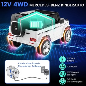 Costway Dětské elektrické auto Mercedes-Benz s 2,4 G dálkovým ovládáním