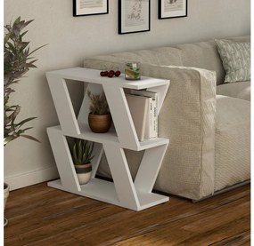 Asir Odkládací stolek LAZENA 57x60 cm bílá AS0657