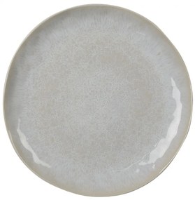 Šedý kameninový jídelní talíř Sebastiaan – 28x3 cm