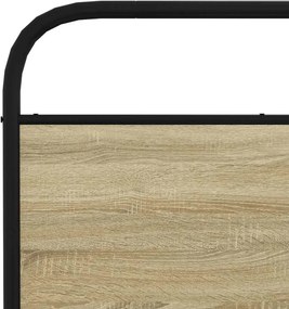 Kovový rám postele bez matrace dub sonoma 200 x 200 cm 3318655