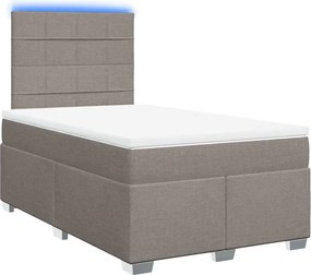 Box spring postel s matrací taupe 120x200 cm textil 3292759