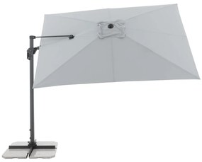 Doppler ACTIVE 310 x 210 cm - moderní slunečník s boční nohou světle šedá