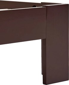 Rám postele tmavě hnědý masivní borovice 90 x 200 cm 283298
