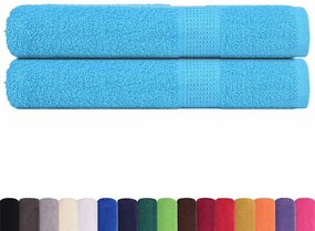 Ručníky FROGN 2 ks tyrkysové 100x200 cm 360 g/m² 136986