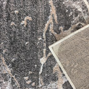 DY Šedý koberec s mramorovým vzorem Panamero 25 Rozměr: 60x100 cm