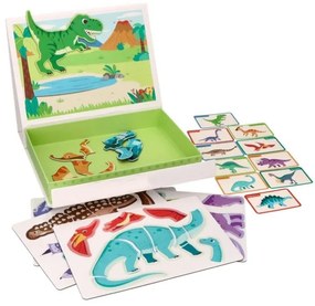 Magnetická vkládačka/puzzle Adam Toys, Dinosaurus