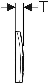 BPS-koupelny Podomítkový modul Geberit DuoFix s WC mísou MU-MTB-GL-RIM-03 + ovládací tlačítko Delta 50 černá lesk