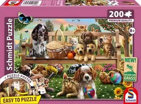 SCHMIDT Puzzle Zahradní piknik / 200 dílků / 43,2 × 29,1 cm