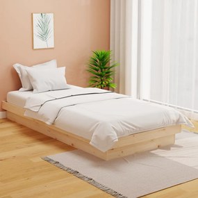 Rám postele masivní dřevo 100 x 200 cm,  819897