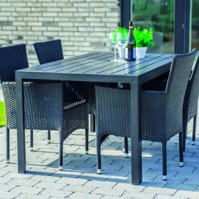 Vikio Zahradní jídelní stůl 140x80cm DT166 antracit