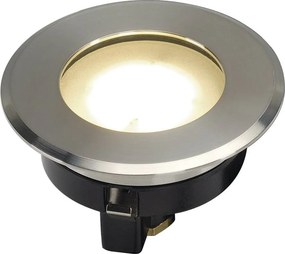 LA 228412 DASAR FLAT LED 230V česaná ocel 230V LED 4.3W IP67 3000K - BIG WHITE (SLV)