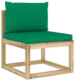 vidaXL 10dílná zahradní sedací souprava podušky impregnovaná borovice