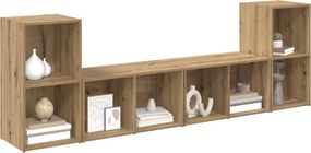 Sestava TV skříněk 4 ks Artisanový dub Kompozitní dřevo 3393530