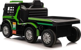 LEAN CARS Elektrické autíčko Mercedes s návěsem XMX622B, LCD, zelené