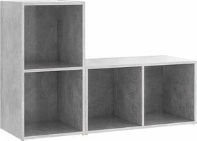 TV skříňky 2 ks betonově šedé 72x35x36,5 cm kompozitní dřevo 3079947