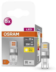 OSRAM Base PIN LED kolík žárovka G9 1,9W 2700K 5ks