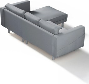 Potah na pohovku IKEA Norsborg 3-místná se šezlongem barva šedá