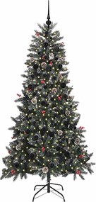 Umělý vánoční stromeček Zelená 210 cm PVC, plast a ocel 3395893