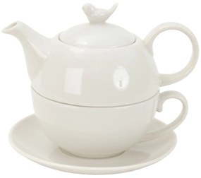 Porcelánový Tea for one s ptáčkem - 0.4L